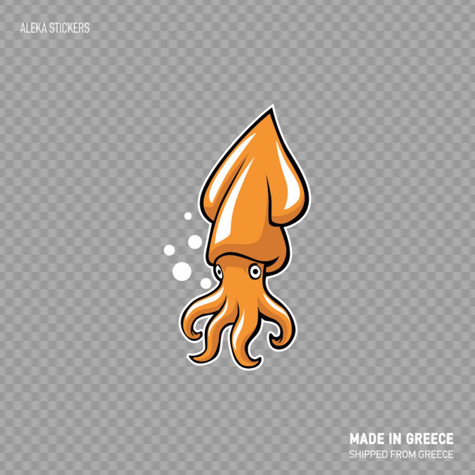 Decal Sticker Squid Fish Store Decoration Fishing Boat X23X2 - Etsy