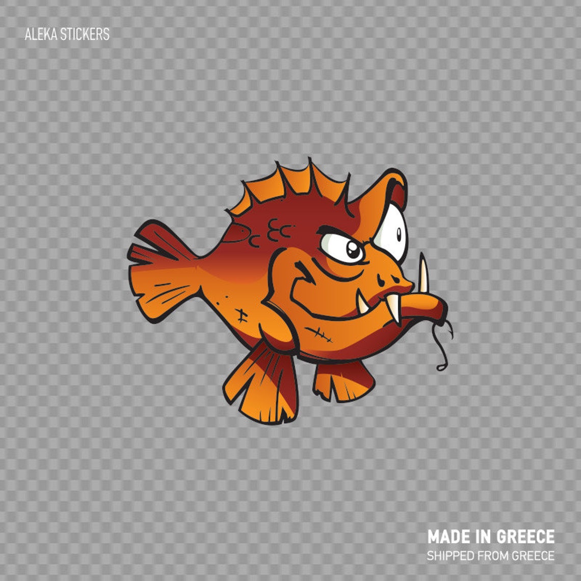 Decal Sticker Dusky Grouper Fish Attack Aggression Bait the - Etsy