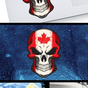 Decal Sticker Flag Skull Canada Car Decoration Motorcycle Top Quality ...