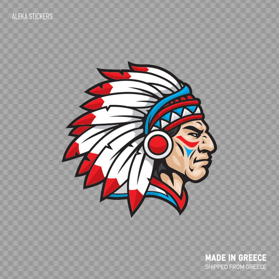 Upgrade Your Aesthetics With a Warrior Indian Native Chief Decal ...