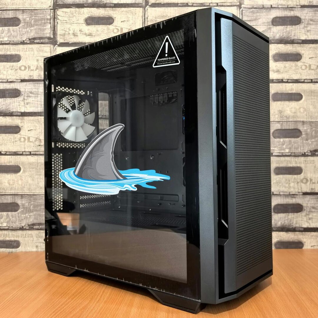 Shark Fin Sticker – Bold Vinyl Decal for Cars, Boats, Laptops, and ...