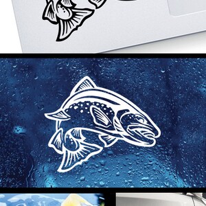Decal Salmon Fish Boat Bait the Hook Deep Water Fishing Freshwater ...