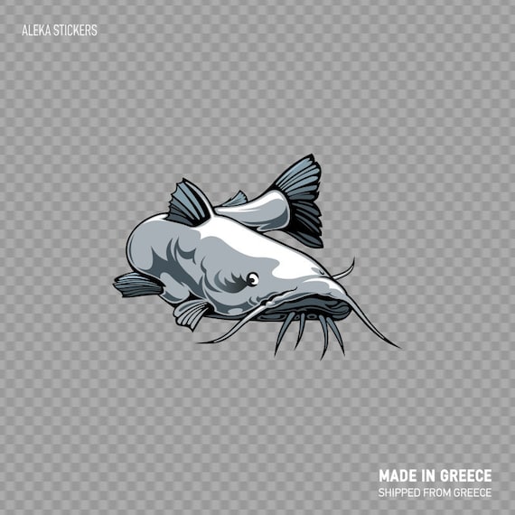 Decal Sticker Catfish Fishing Lake River Freshwater Fishing | Etsy