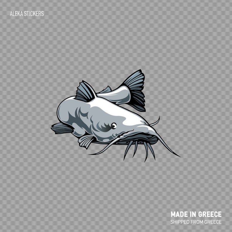Decal Sticker Catfish Fishing Lake River Freshwater Fishing - Etsy