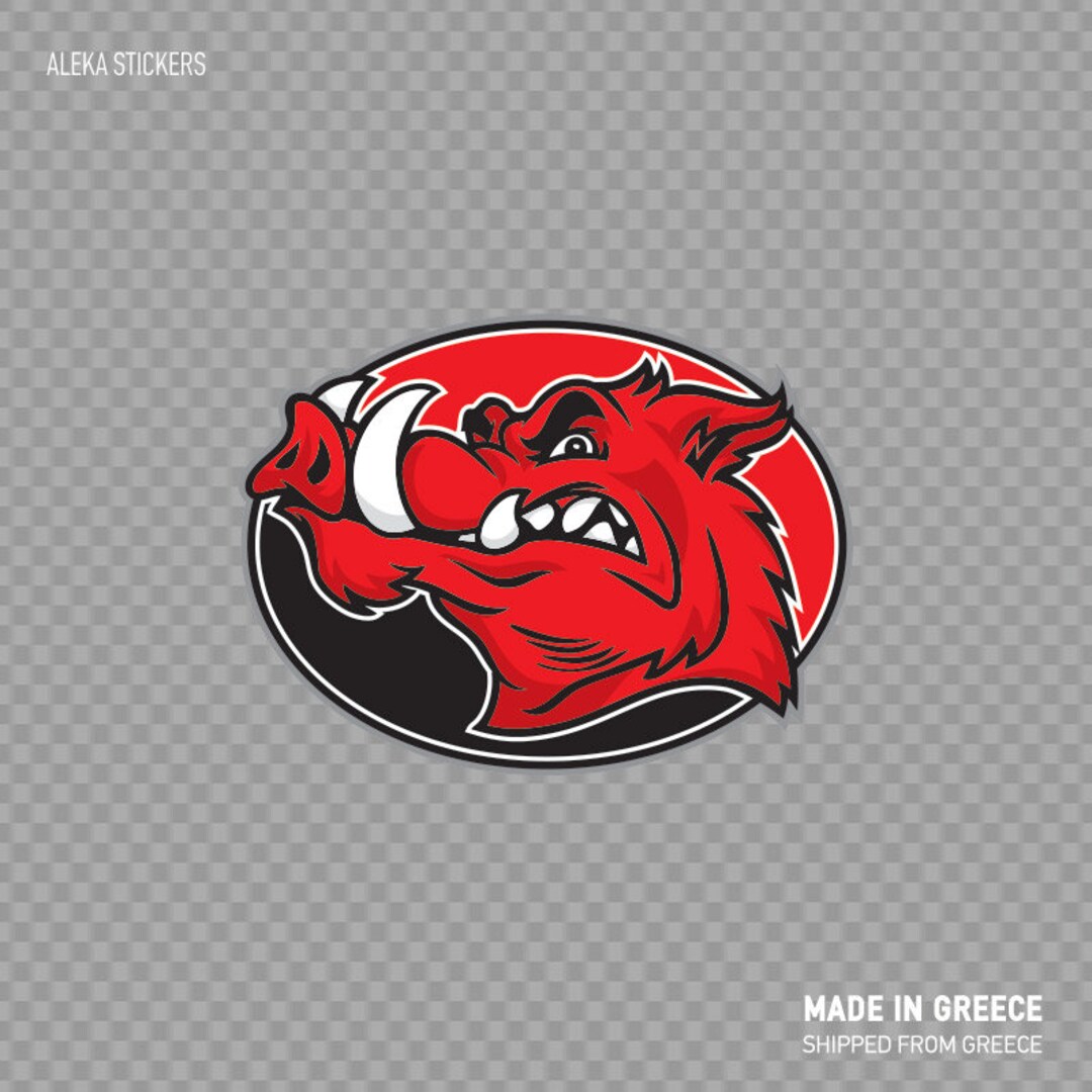 Decal Sticker Razorback Wild Pig Wild Pig Wild Swine Wild Boar Smart ...