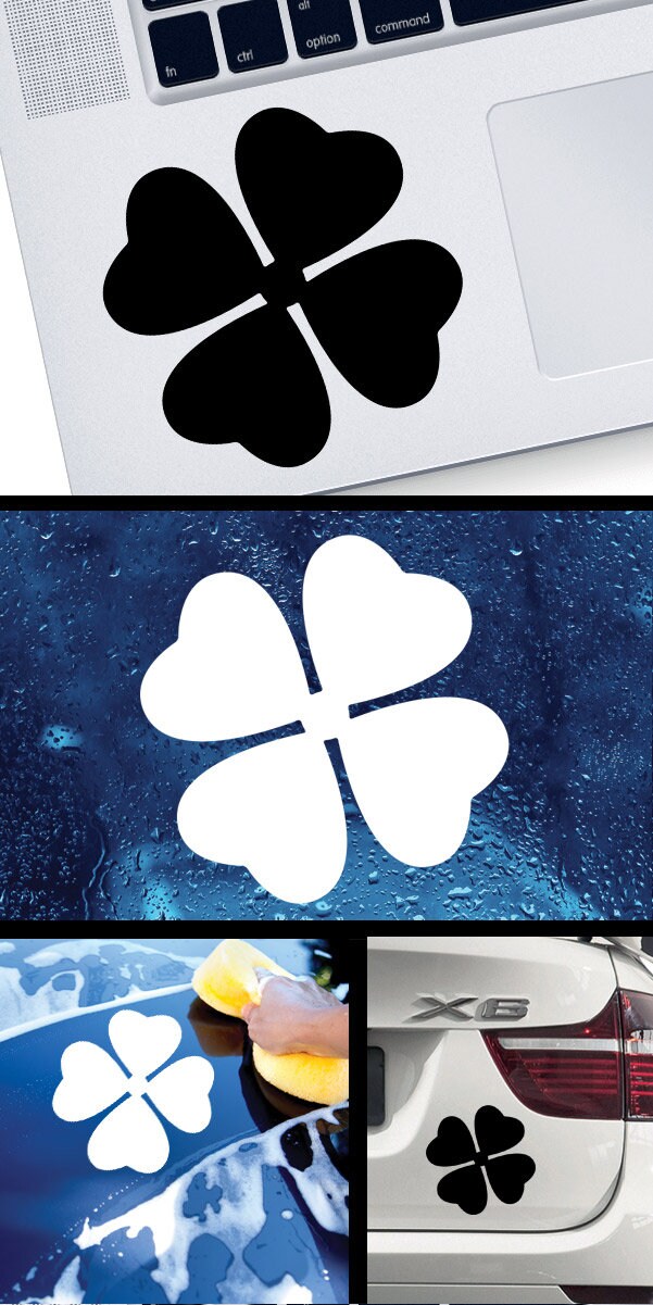 Decal Sticker Four-leaf Clover Luck ZK599 - Etsy