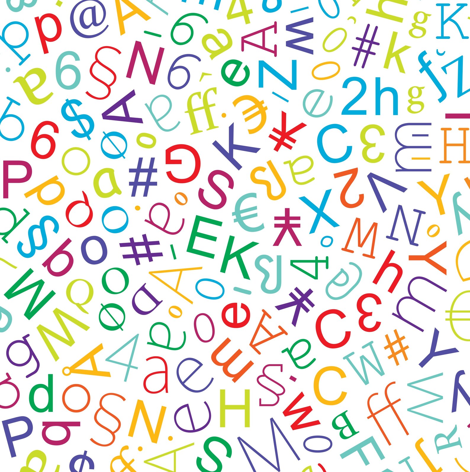 Mosaic Typography Letters Composition for Textile Prints or - Etsy