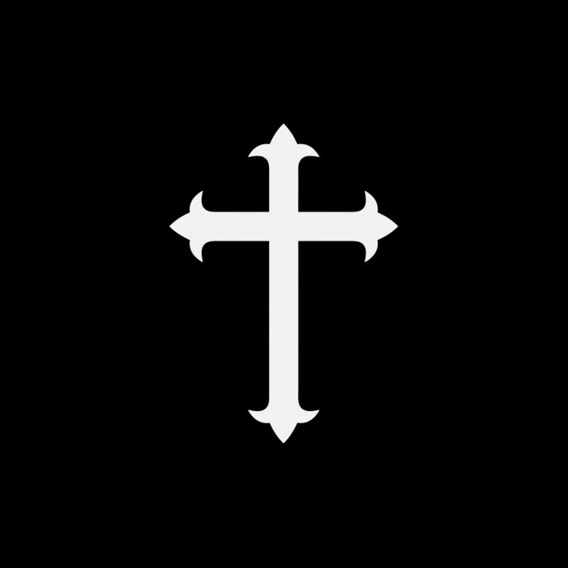 Decal Sticker Cross Fleury Fleurs-de-lys Flory Saint-philémon - Etsy