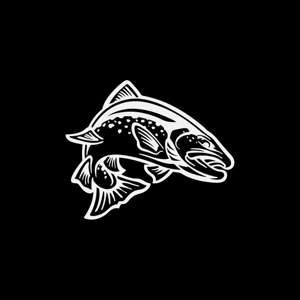Decal Salmon Fish Boat Bait the Hook Deep Water Fishing Freshwater ...