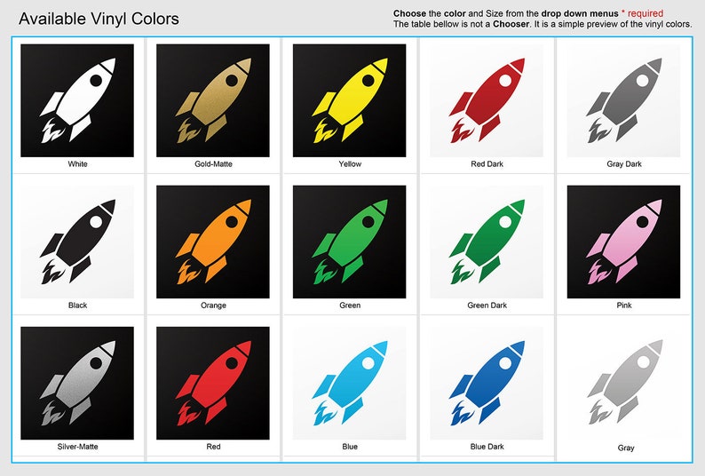 Decal Sticker Plain Rocket Racing Speed Car Decoration ZK542 - Etsy
