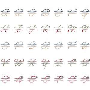 Split Monogram Alphabet SVG Font, Monogram Font SVG, Split Monogram ...