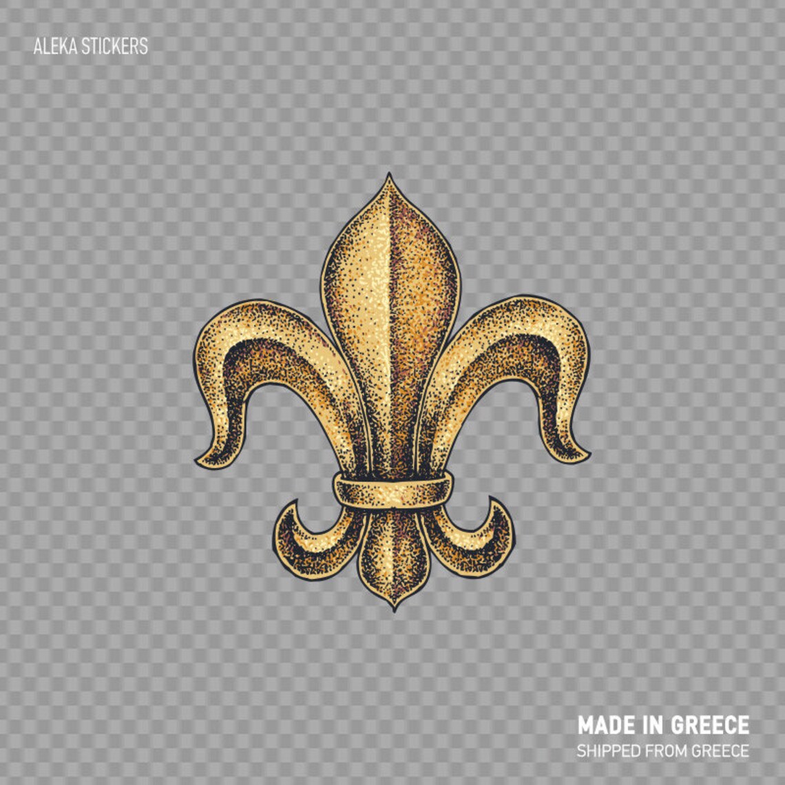 Decal Sticker Fleur De Lis Lily Flower Decorative Catholic Saints St ...