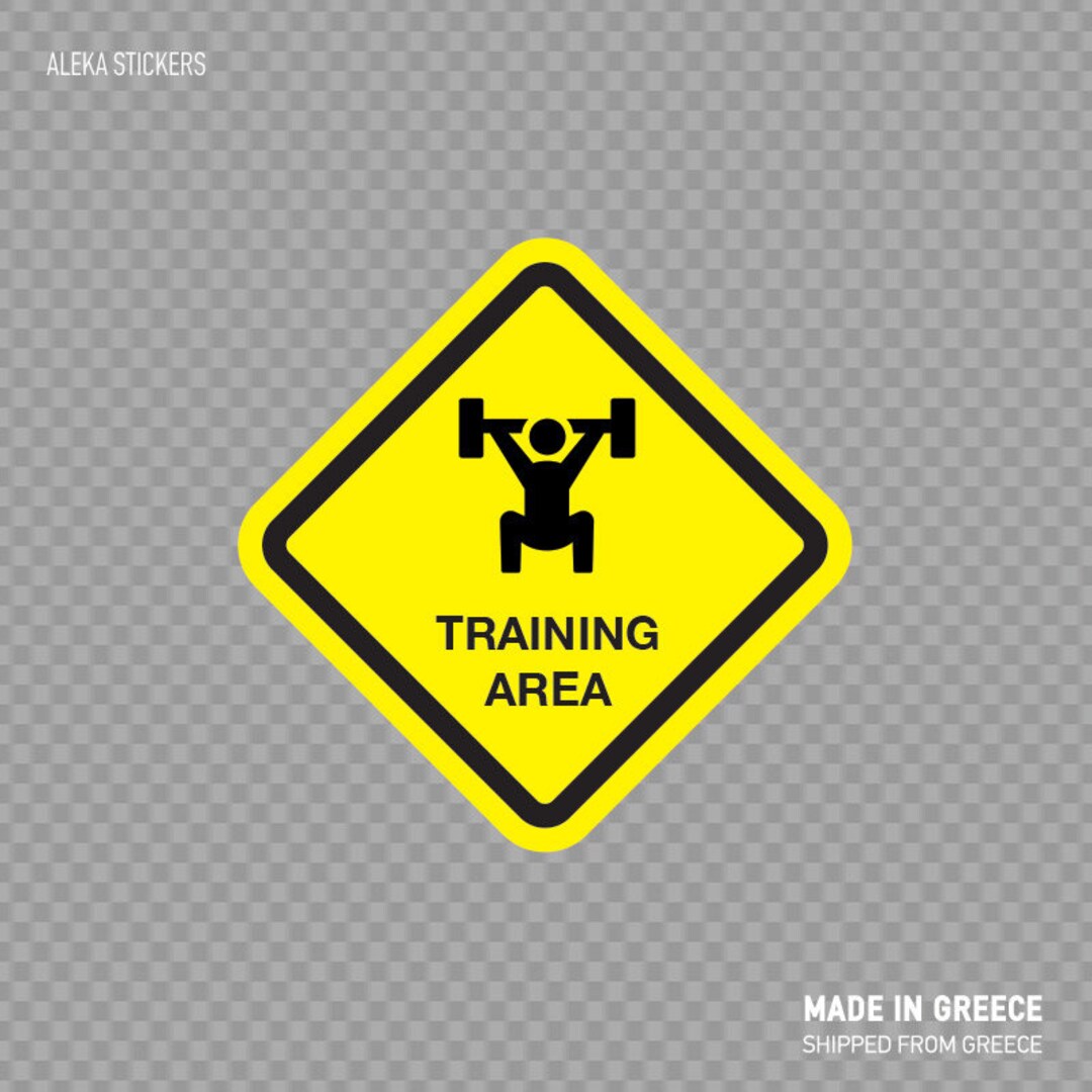 Decal Sticker Training Area Sign Physical Exercise Balance - Etsy