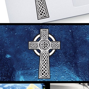 Decal Sticker Ireland Celtic High Cross Graveyard Celtic Corsair Viking ...
