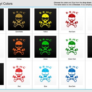 Decal Sticker Brmc Skull Adventure Easy Rider Freedom Motorcycle Speed ...