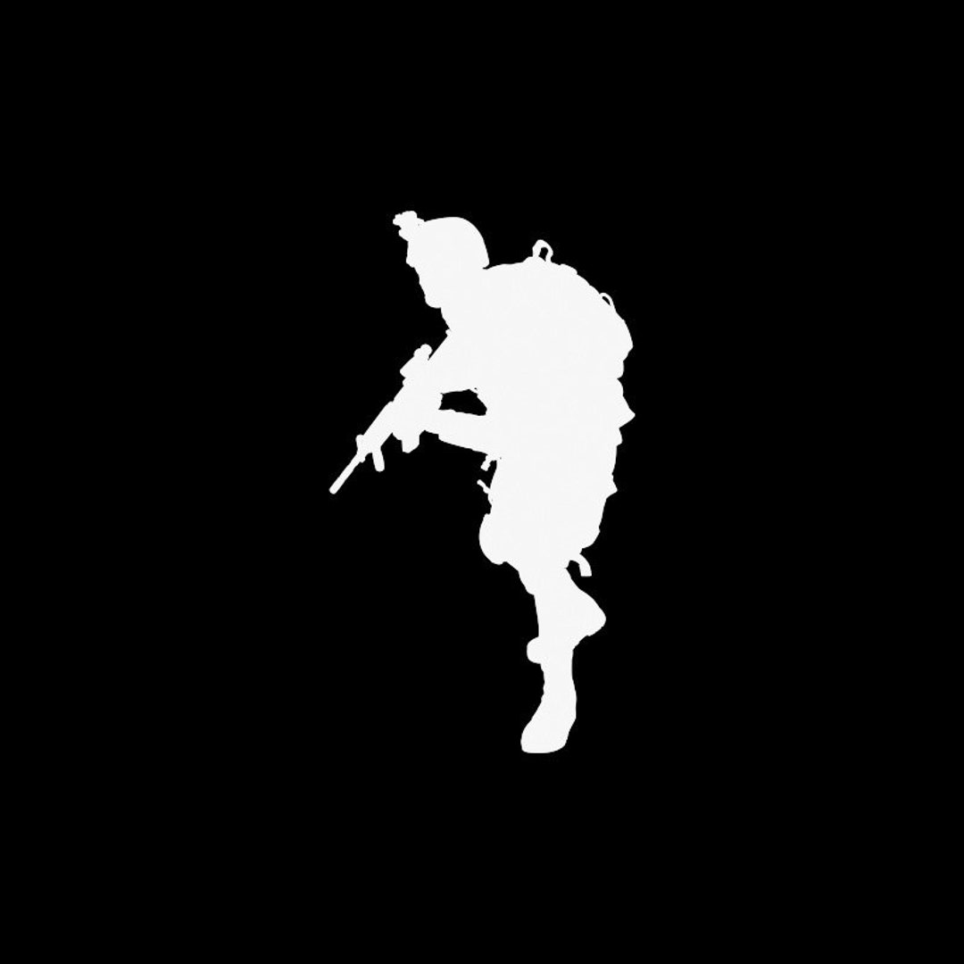 Decal Sticker Soldier on Mission Military Warrior ZK892 - Etsy