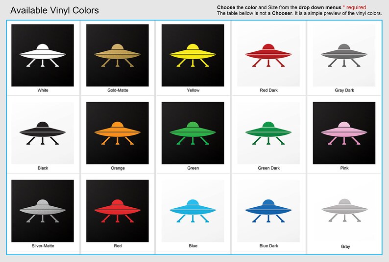 Decal Sticker Ufo Space Science Fiction Room Decoration X52X7 - Etsy