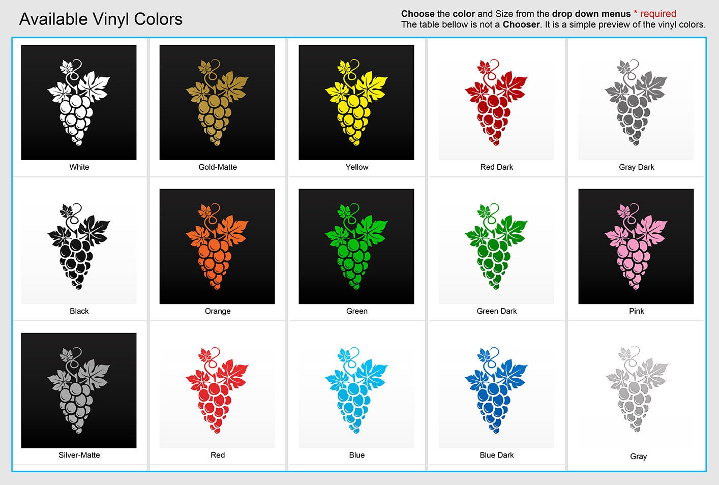 Decal Sticker Wine Grapes Delicious Dinner Food Fruit Tasteful Shop ...