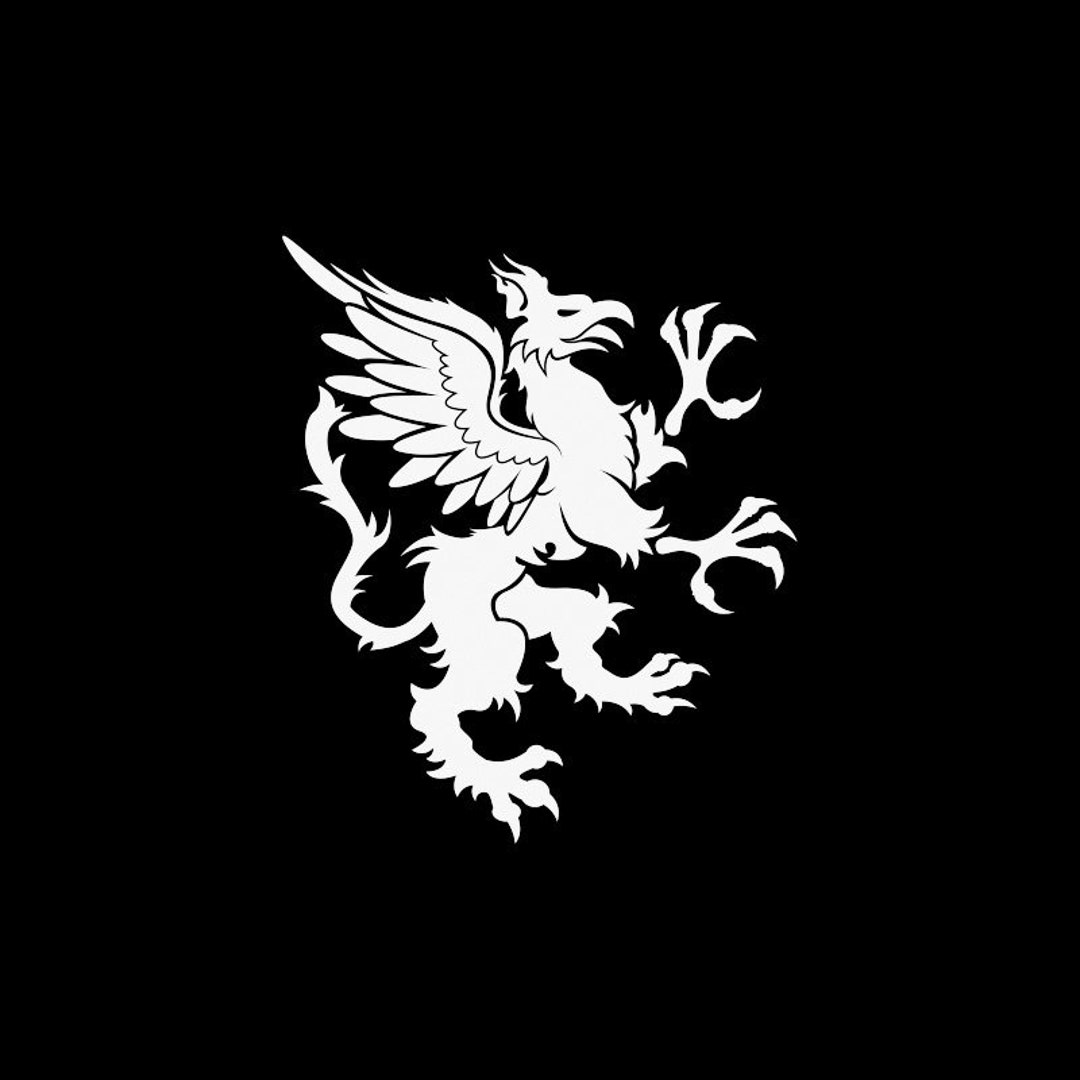 Decal Sticker Griffin Ancient Fantasy Fairy Tale Heraldic Mythological ...