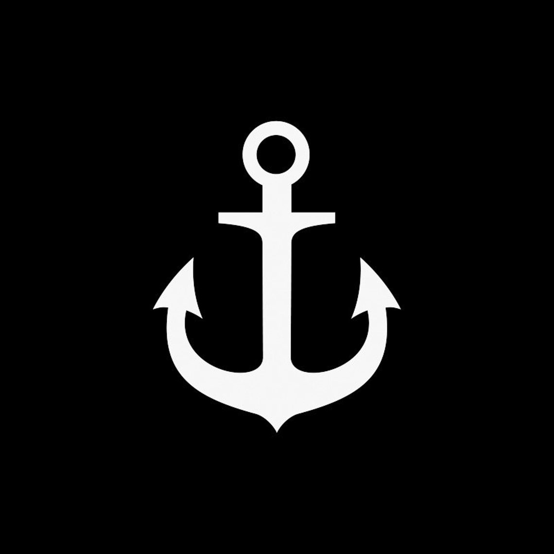Decal Sticker Anchor Sea Ship Sailboat Open Sea Navy Barge Yacht Sailor ...