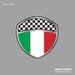 Decal Sticker Italy Italian Flag Racing Helmet Top Quality Vinyl Moto ...