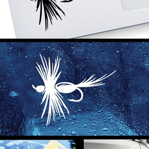 Decal Sticker Lure Flies Boat Decoration Bait the Hook Fishing Store ...
