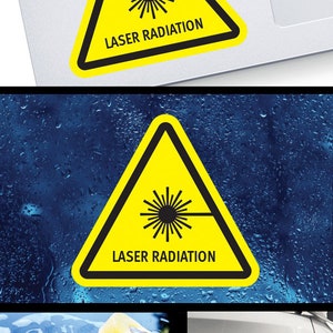 Decal Sticker Caution Laser Radiation Machine Safety Info Top - Etsy