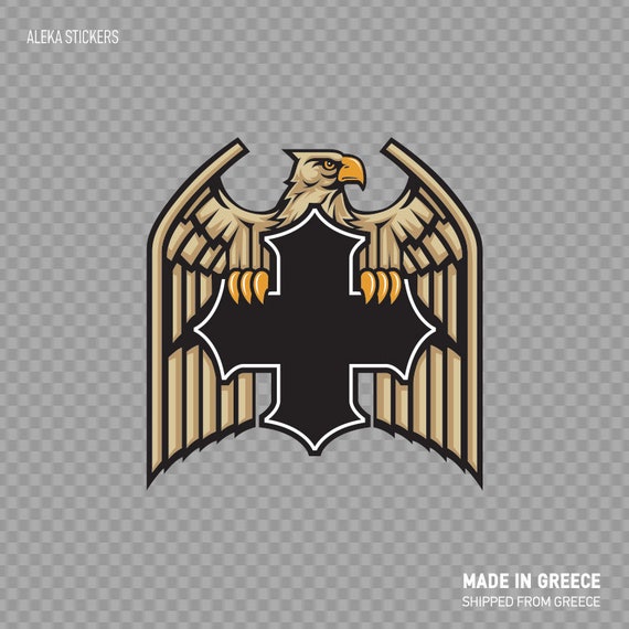 Decal Sticker Military German Eagle With Black Cross Army | Etsy