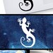 Decal Sticker Lizard Tattoo Style Exotic Reptile Surf Style Top Quality ...
