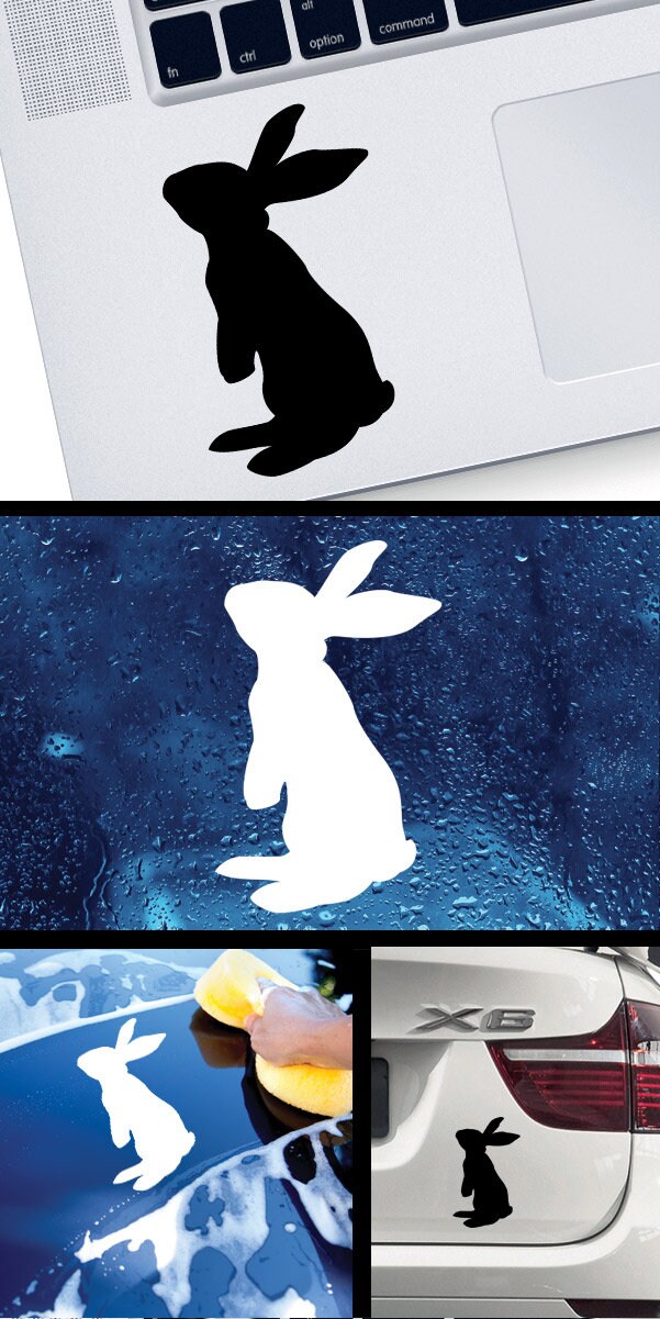 Decal Sticker Rabbit Figure Nature Top Quality Vinyl Happy Pet Shop ...