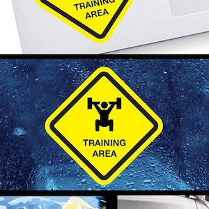 Decal Sticker Training Area Sign Physical Exercise Balance - Etsy