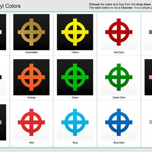 Decal Sticker Neolithic Cross Lower Arm Religion Ancient Top Quality ...