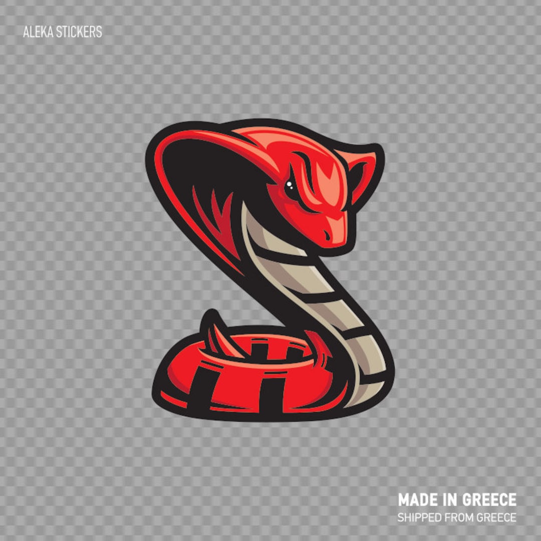 Decal Sticker Red Cobra Exotic Reptile Maskot Cartoon W9X56 - Etsy