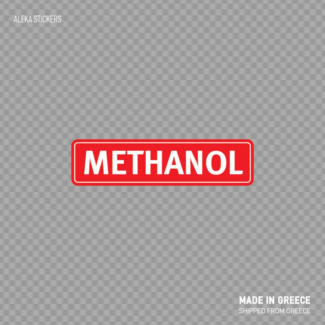 Decal Sticker Chemical Safety Sticker: Methanol, Acetic Acid ...