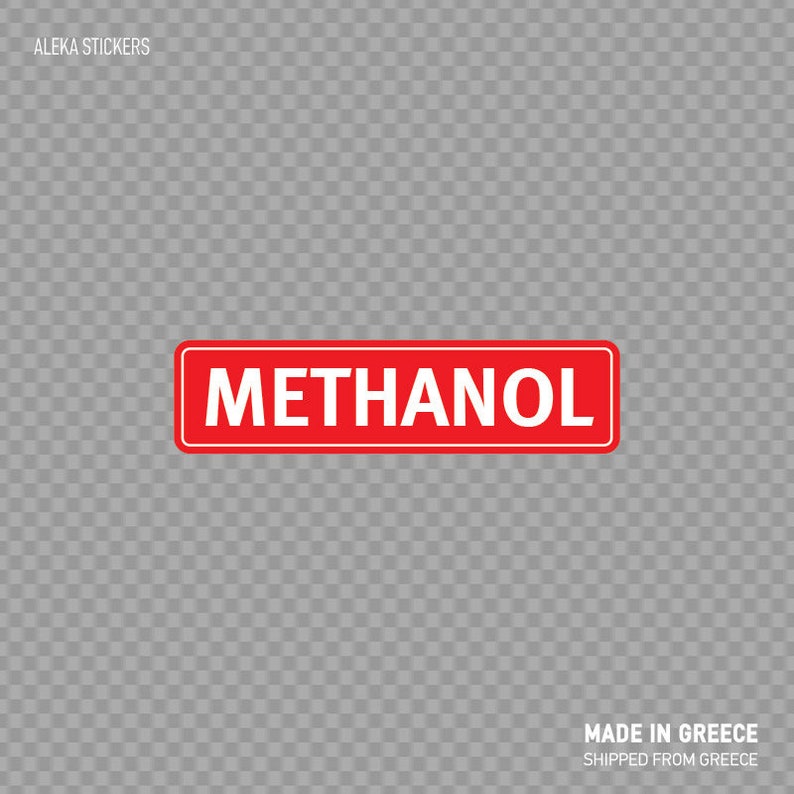 Decal Sticker Chemical Safety Sticker: Methanol, Acetic Acid ...