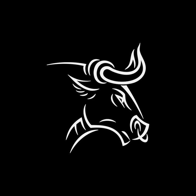 Decal Sticker Bull Head Brutal Farm Fear Attack Angry Aggressive Terror ...