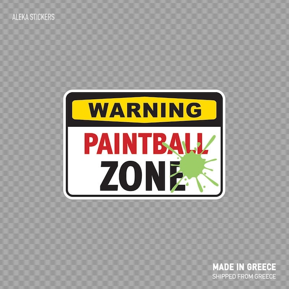 Paintball Warning Sign