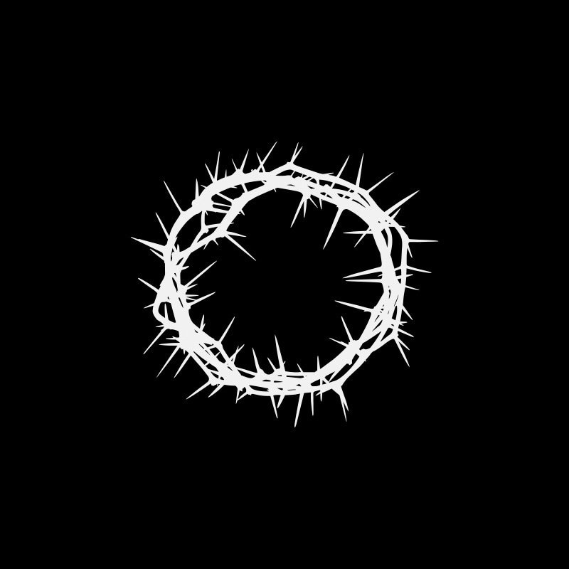 Decal Sticker Jesus Crown of Thorns Christian Crucifixion of Jesus ...