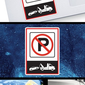Decal Sticker Tow Away No Parking Zone Sign Parking Violation | Etsy