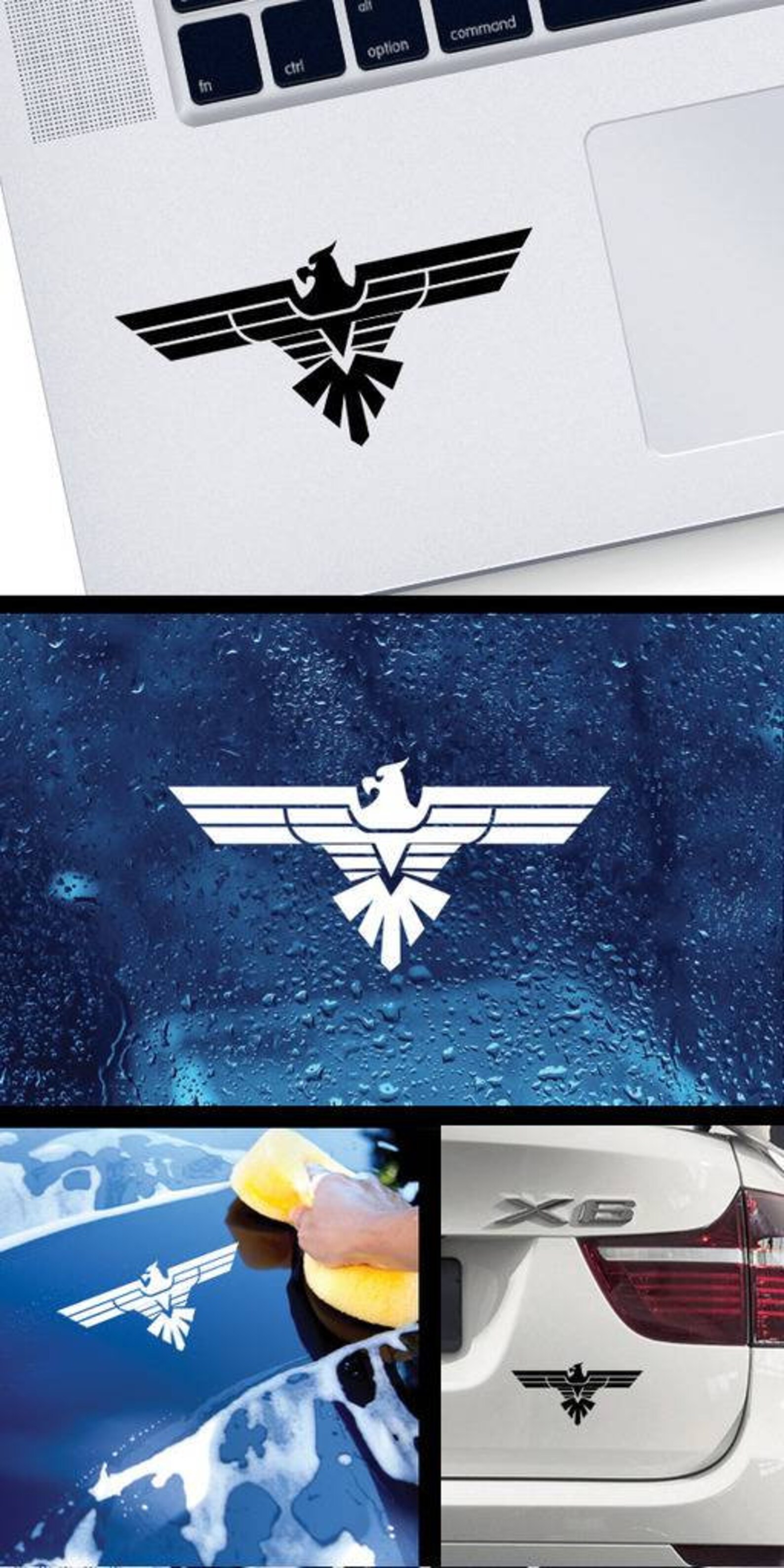 Decal Sticker Decal Sticker German Eagle Military Eagle Tattoo Pegasus ...