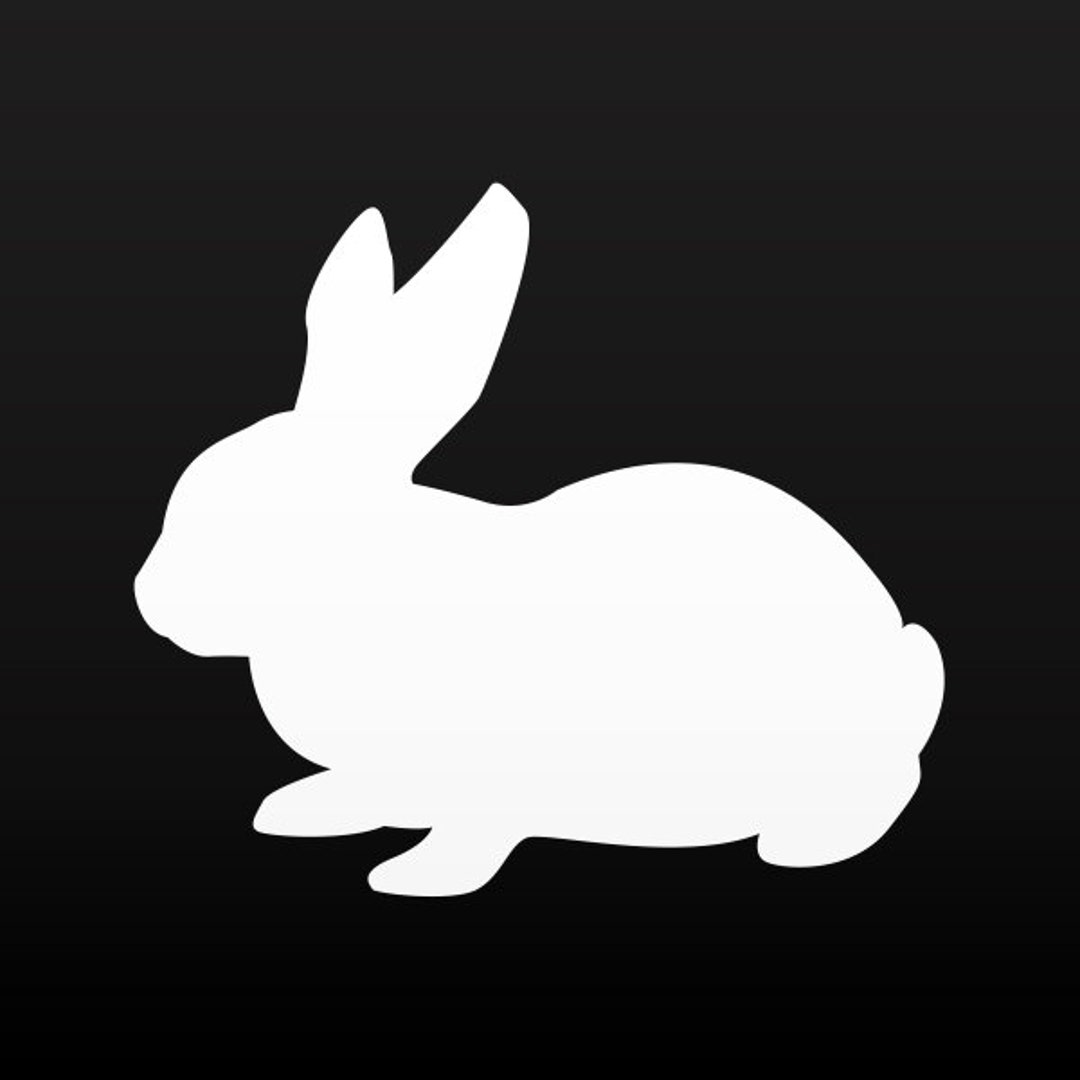 Decal Sticker Rabbit Figure Forest Nature Cute Adorable Animal W95ZK - Etsy