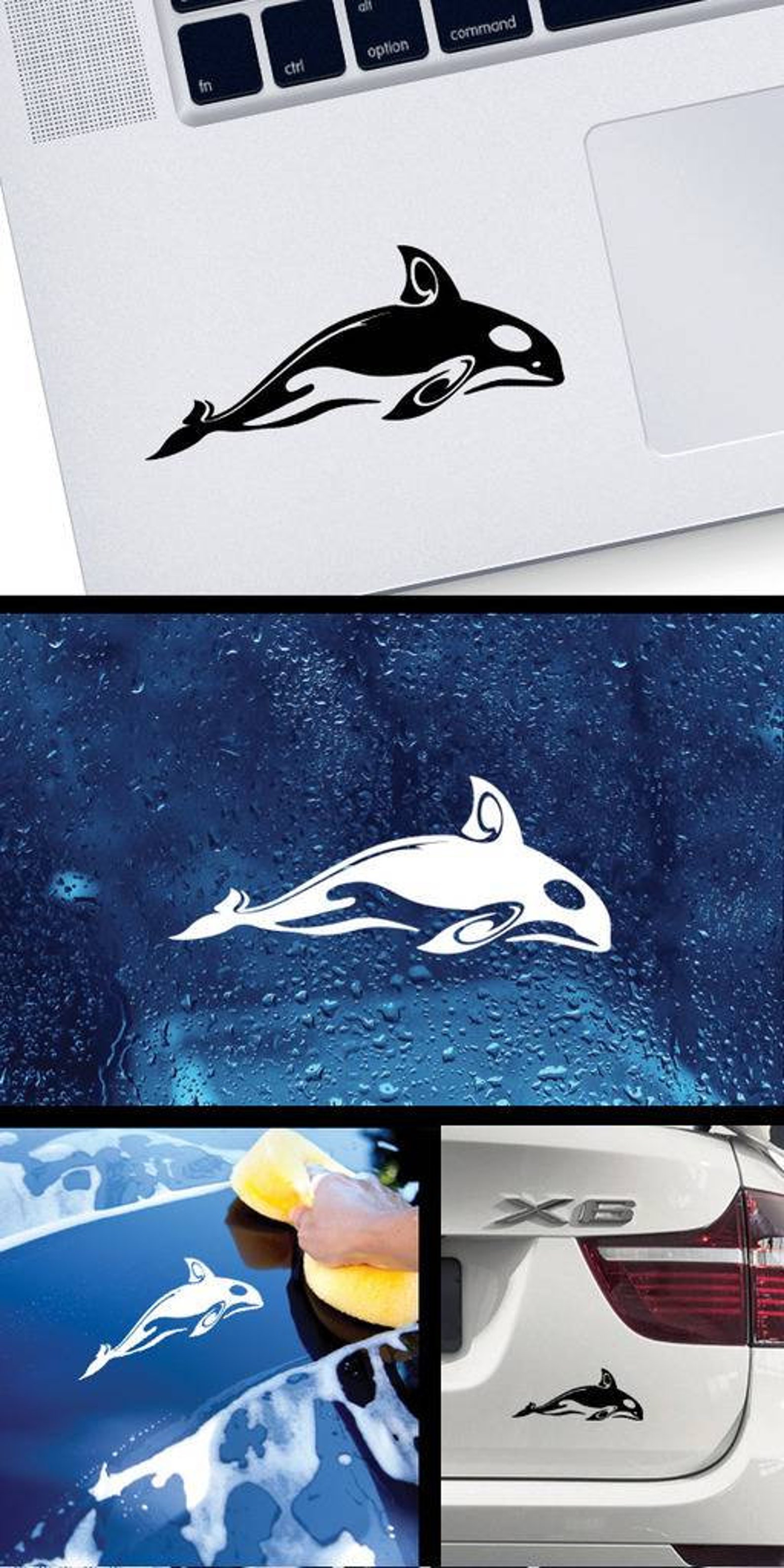 Decal Sticker Killer Whale Orca Aggression Boat Decoration - Etsy