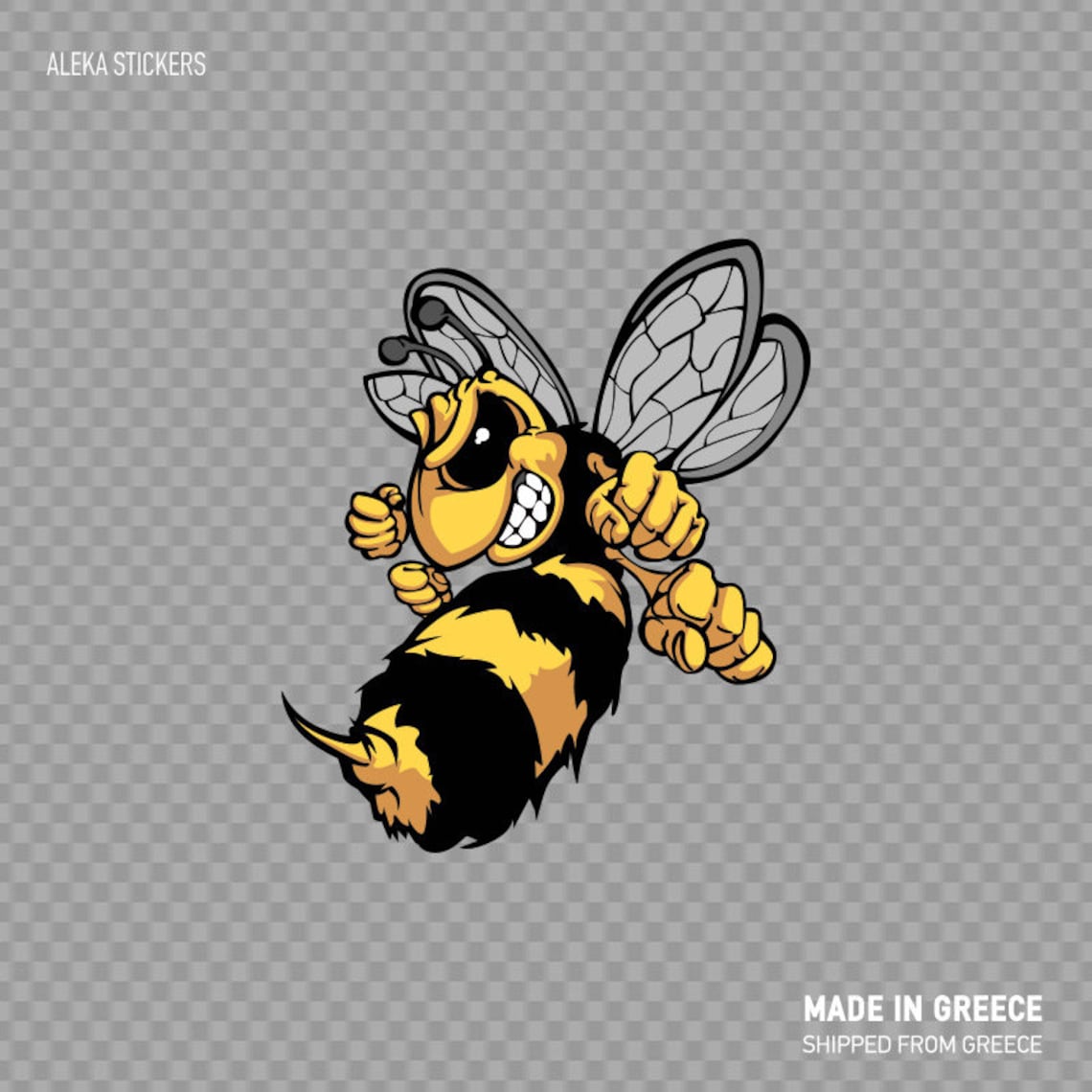 Decal Sticker Bee, Hornet, Wasp, Vespa Action Racing Top Quality Vinyl ...