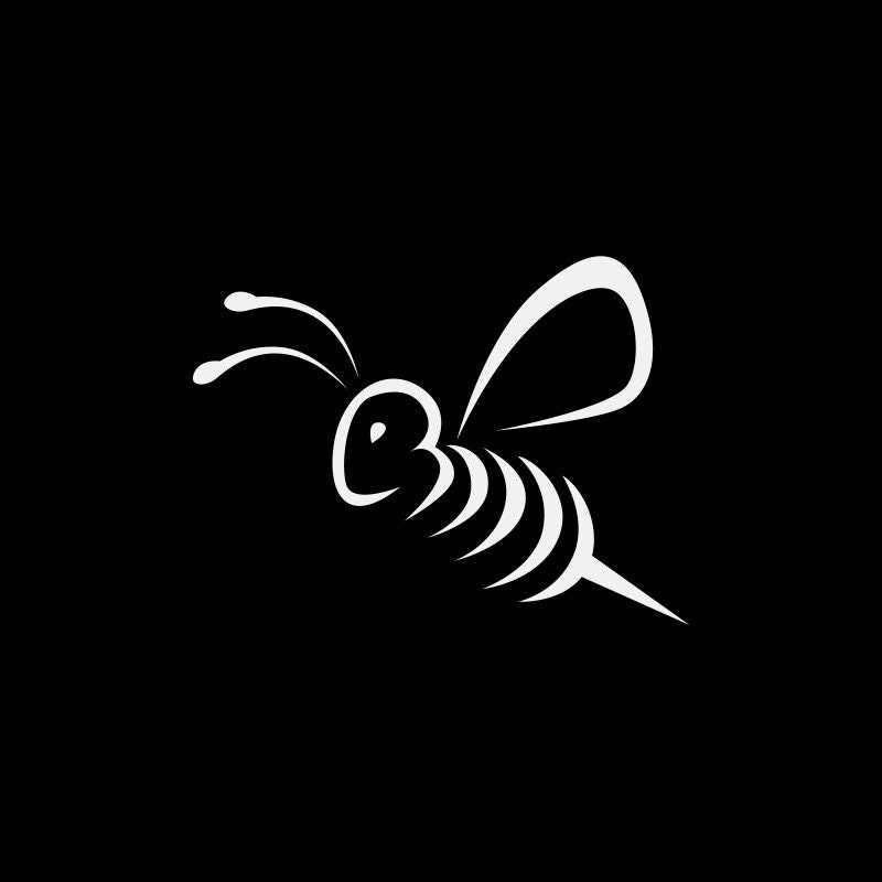 Decal Sticker Bee Hornet Wasp insect honey store decoration | Etsy