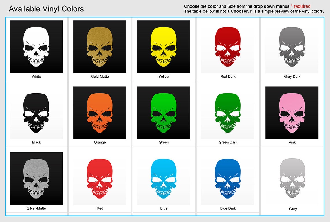 Decal Sticker Skull Fear Extreme Badness Evil Devil Satan Demon Hell ...