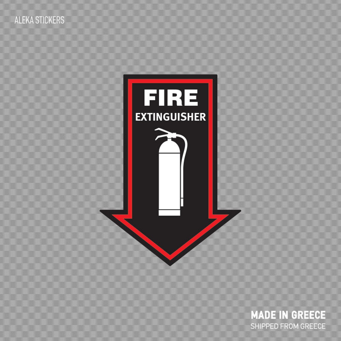 Decal Sticker Fire Alarm Emergencies Signs Fire Extinguisher - Etsy