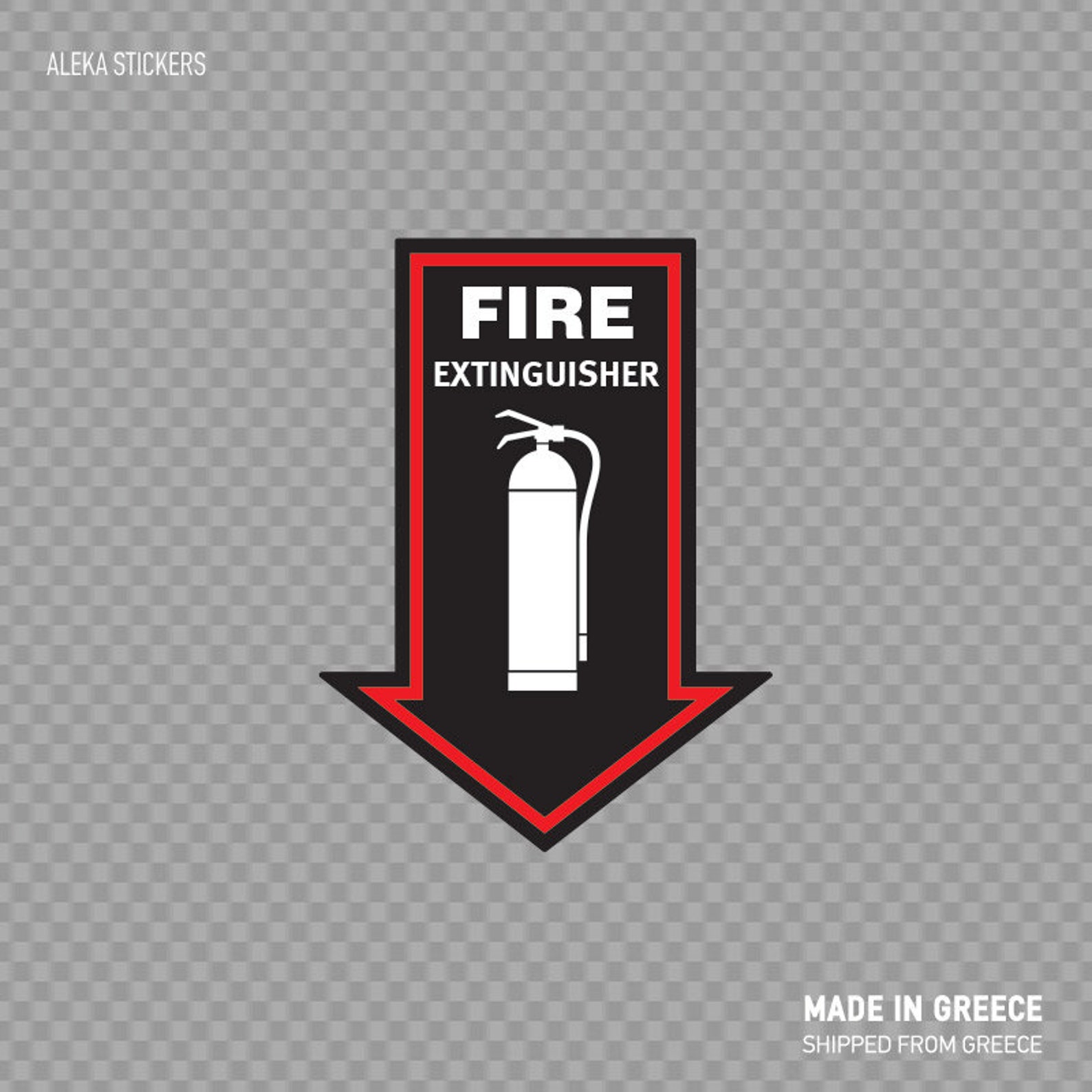Decal Sticker Fire Alarm Emergencies Signs Fire Extinguisher - Etsy