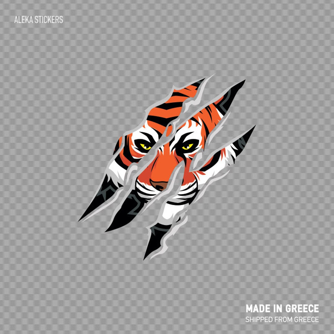 Decal Sticker Tiger Claws Tearing Store Decoration Top Quality Print ...
