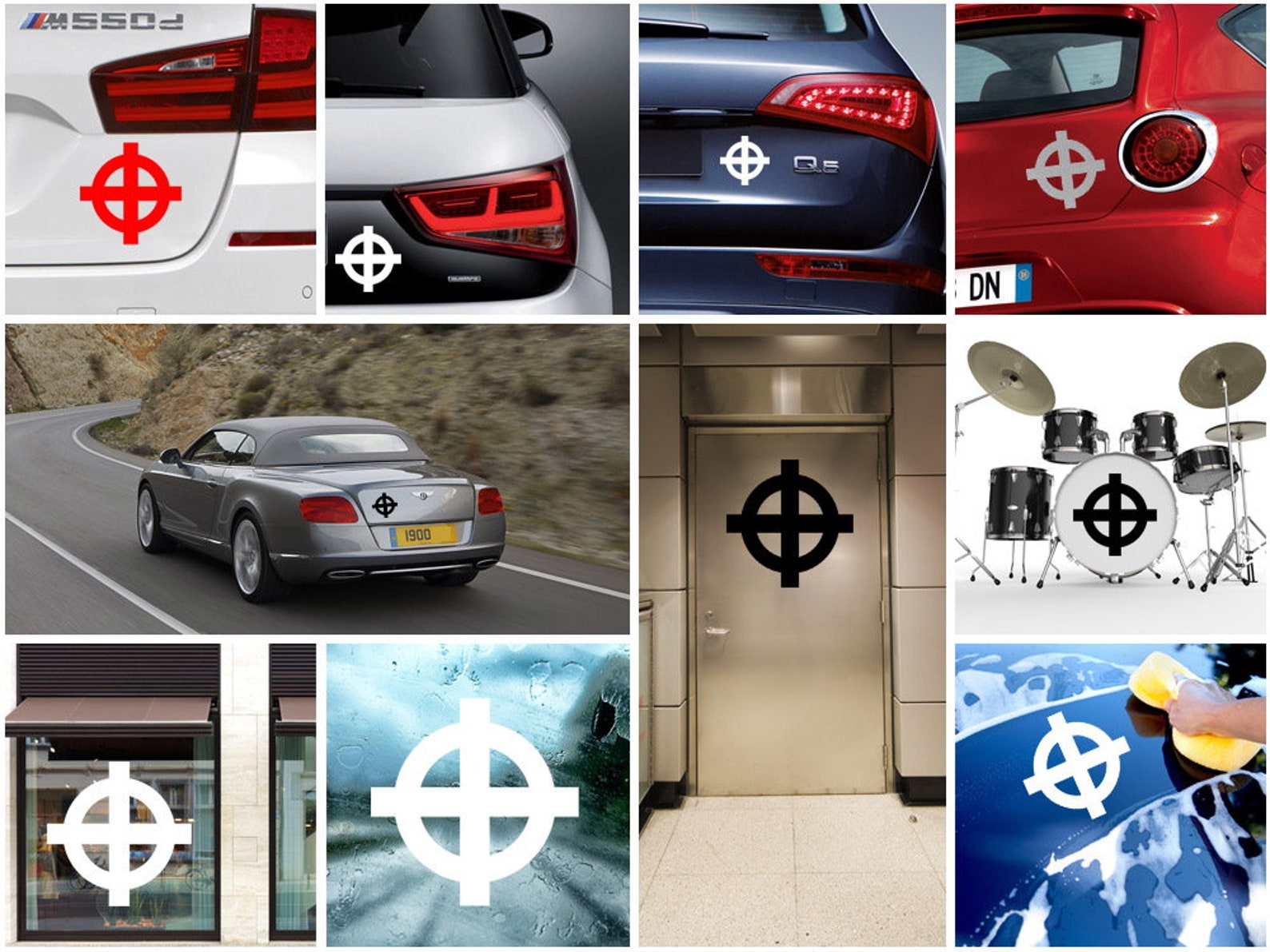 Decal Sticker Neolithic Cross Lower Arm Religion Ancient Top Quality ...