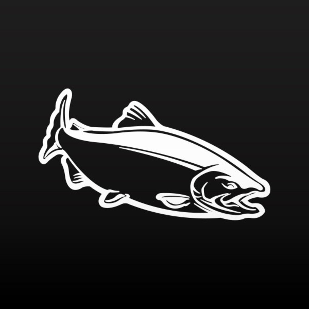 Decal Sticker Salmon Fish Boat Decoration Bait the Hook Fishing Store ...